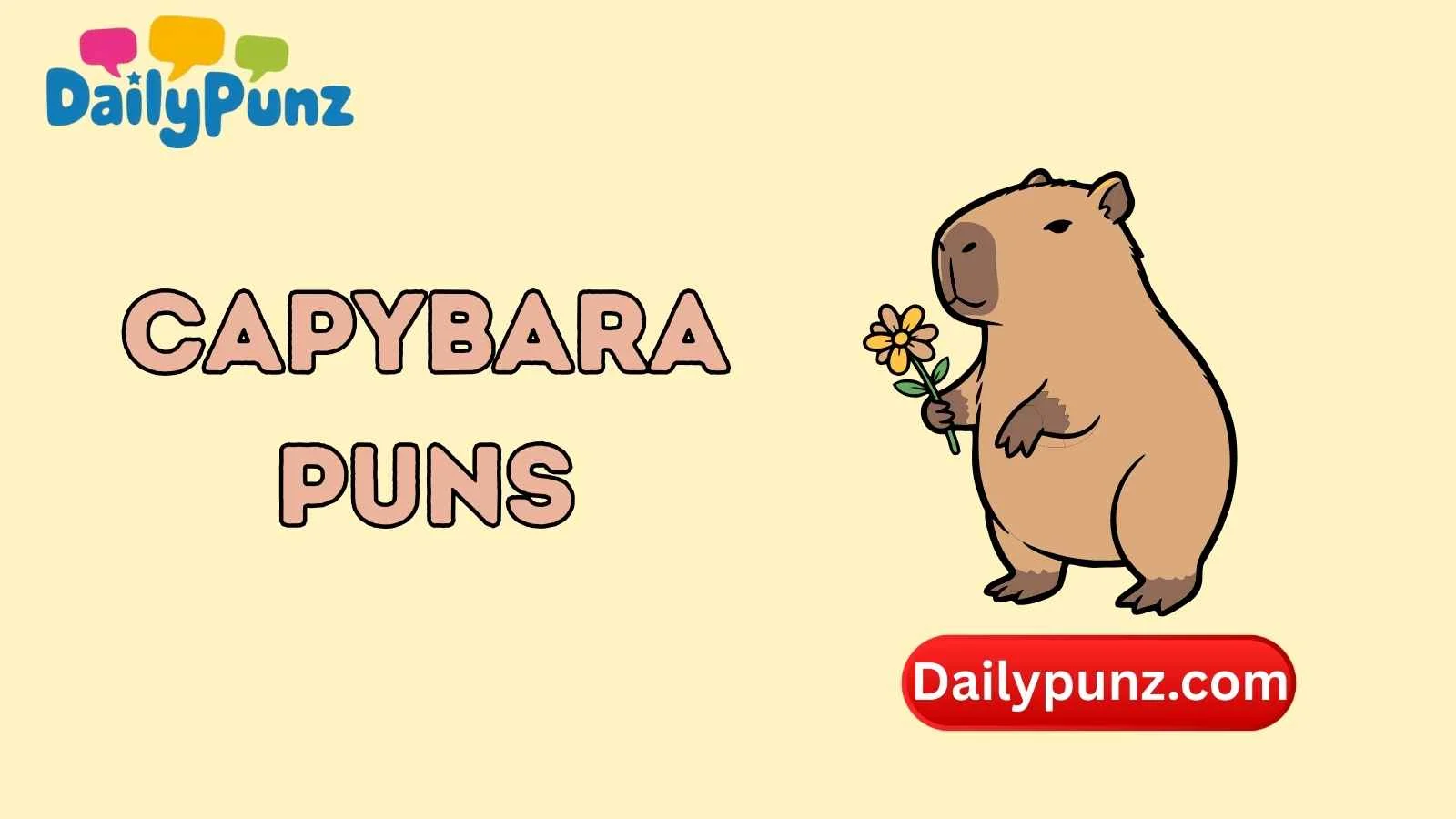 245+ Capybara Puns That Will Instantly Brighten Your Day - dailypunz.com